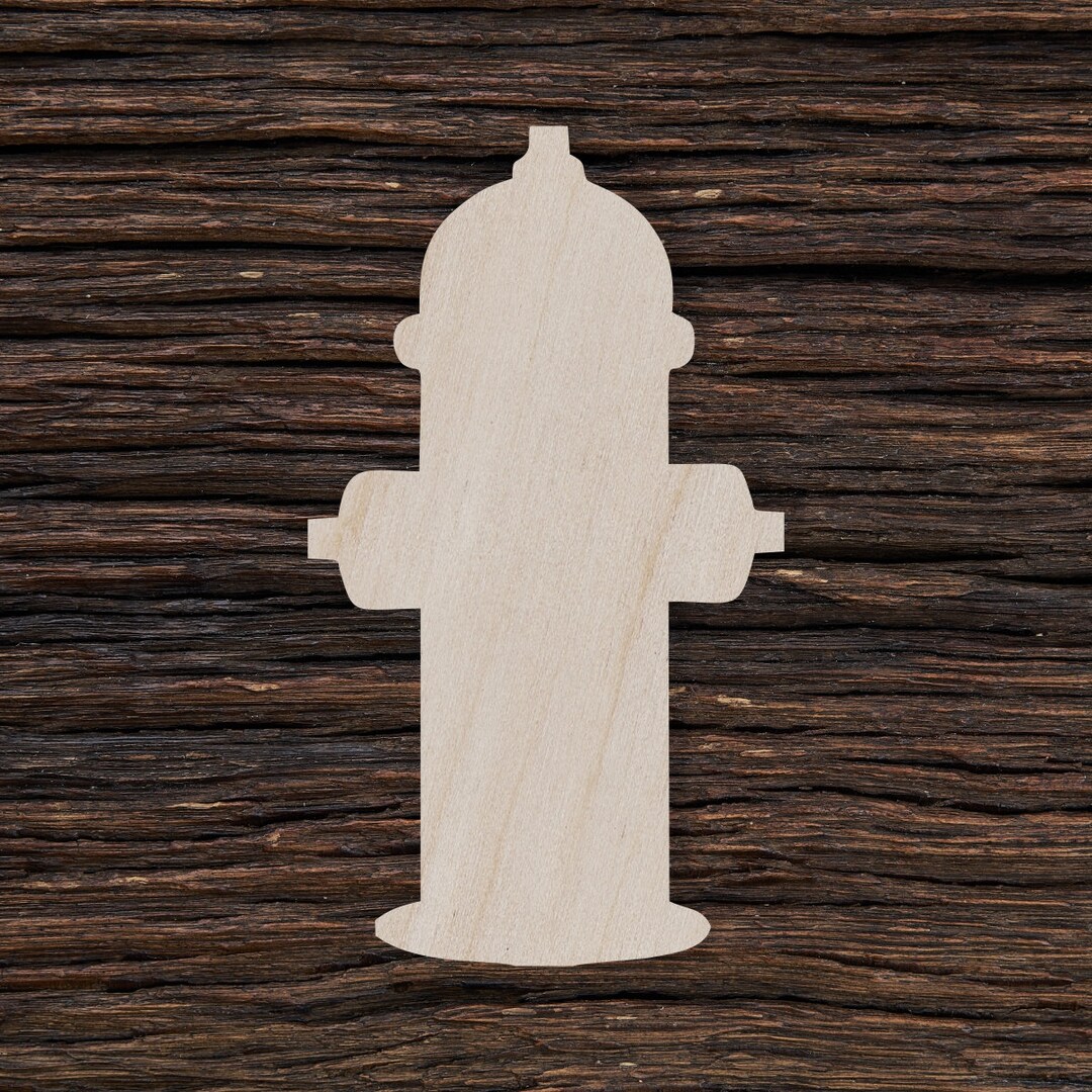Wooden Hydrant for Crafts and Decorations - Hydrant Cap - Hydrant Cut ...