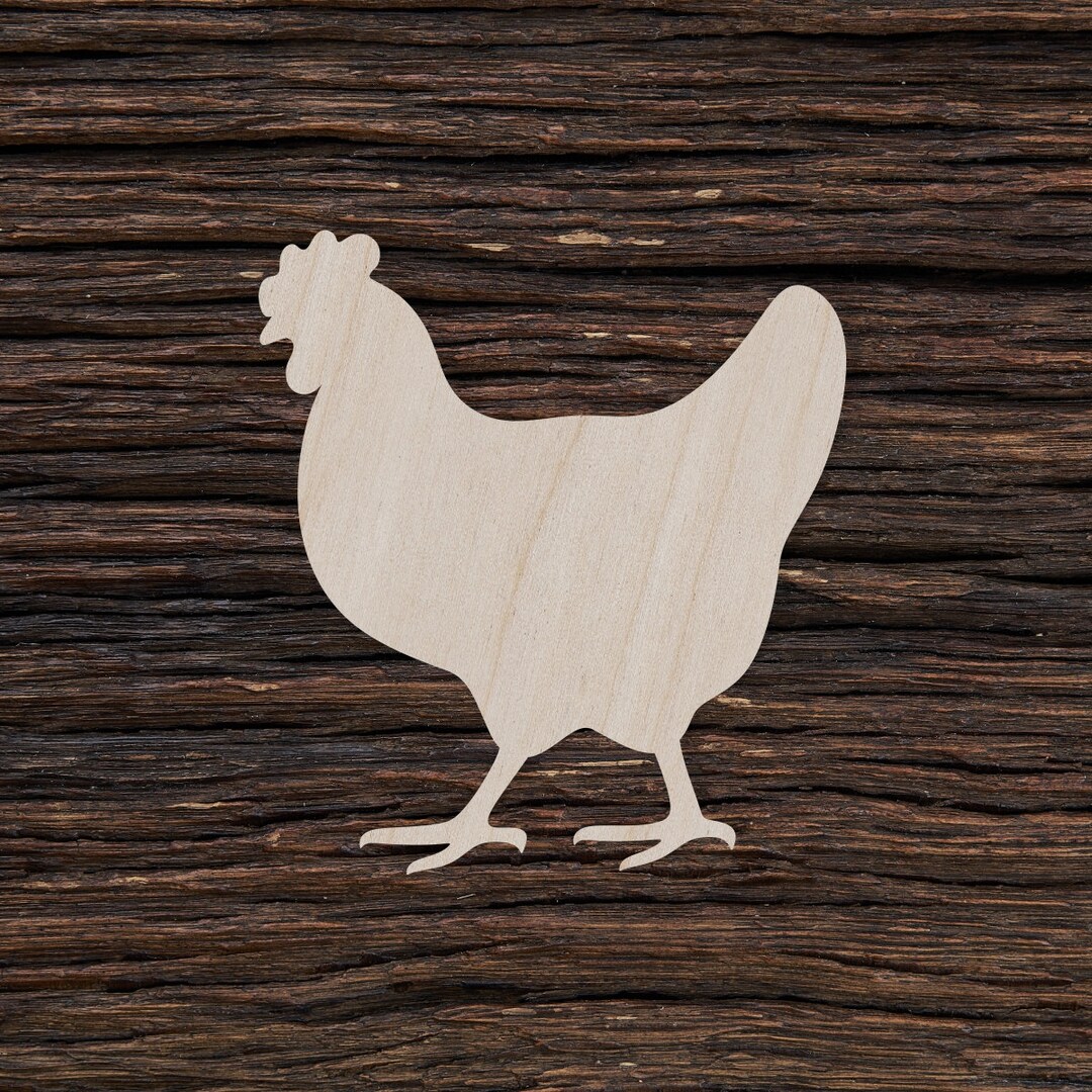 Wooden Hen for Crafts and Decorations - Hen Earrings - Hen Cut Out ...