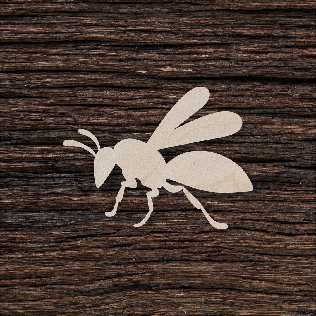 Wooden Wasp for Crafts and Decorations - Wasp Lover - Insect Lover ...