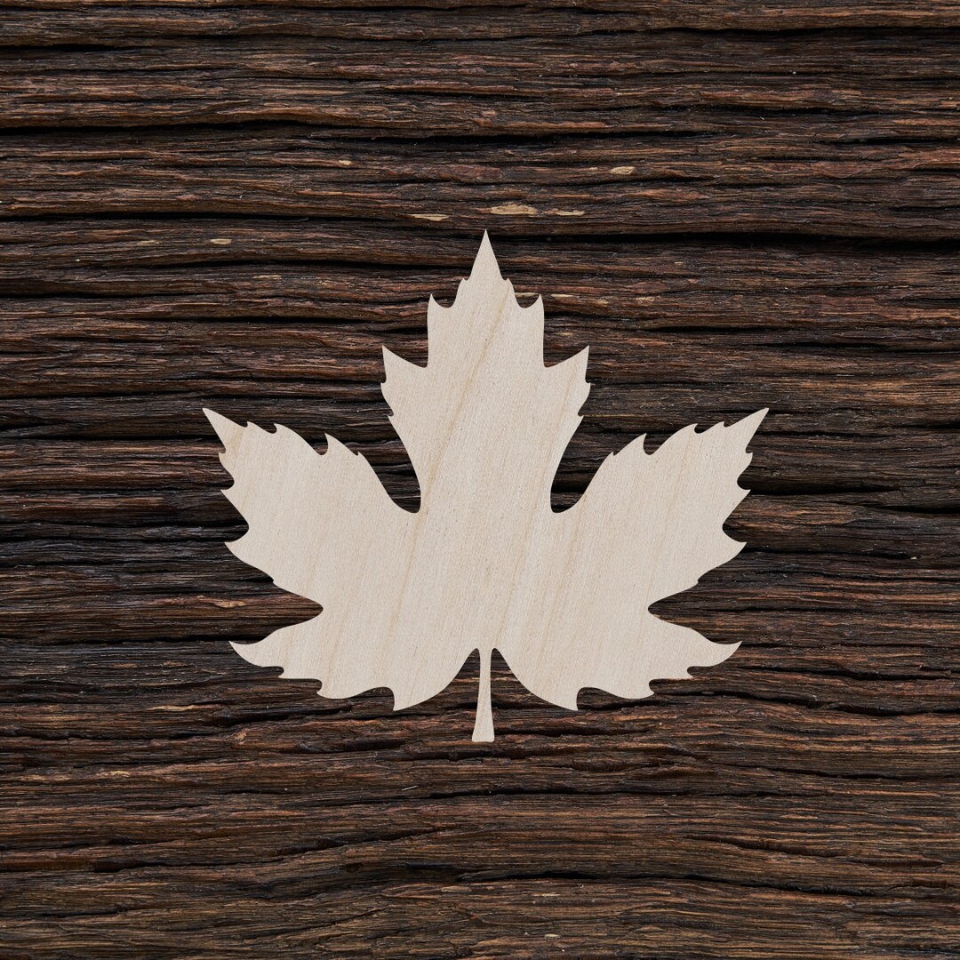 Wooden Maple Leaf for Crafts and Decorations - Maple Leaf Earrings ...