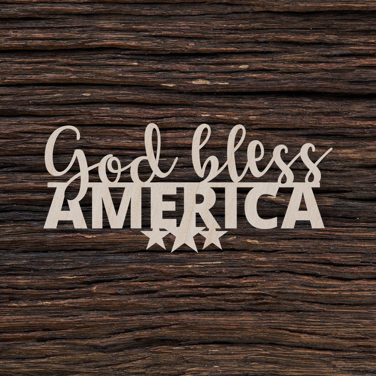 Wooden God Bless America Sign for Crafts and Decorations God | Etsy