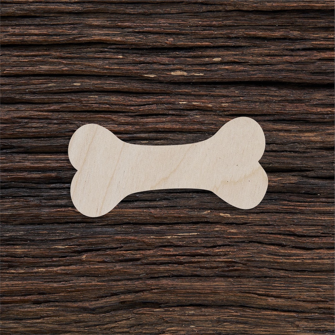 Wooden Dog Bone Shape for Crafts and Decoration Laser Cut Dog Bone ...