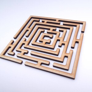 Wooden Labyrinth for Crafts - Laser Cut - Labyrinth Shape - Labyrinth ...