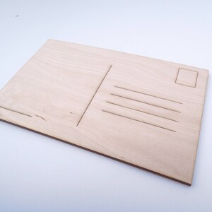 Set of 10 Pcs. Wooden Postcards for Crafts 14x9cm (5.5"x3.5") - Laser ...