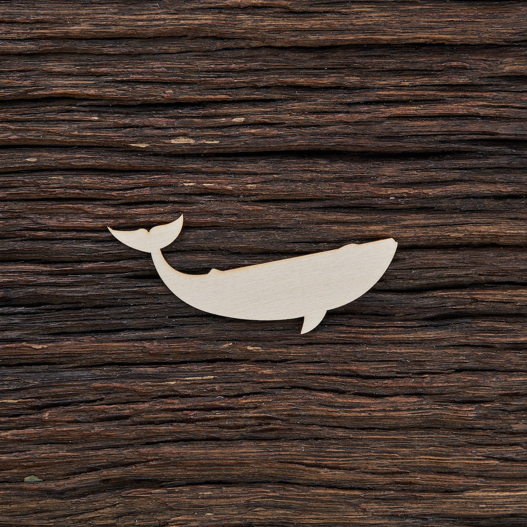 Wooden Humpback Whale Shape for Crafts and Decoration - Laser Cut ...