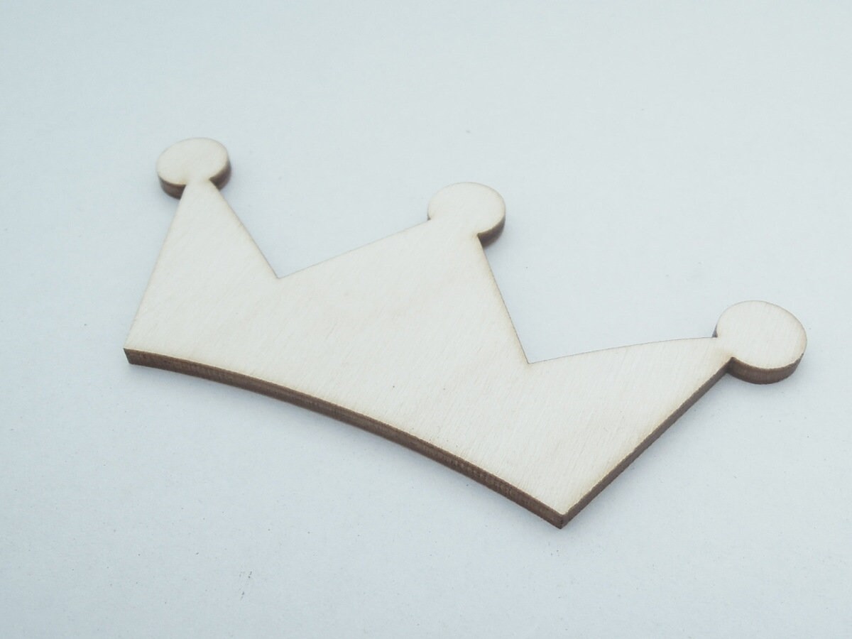 Wooden Mini Crowns Shapes Multiple Sizes Laser Cut Crown | Etsy