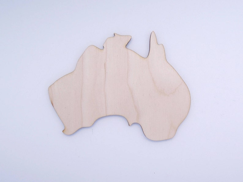 Wooden Australia Shape for Crafts Laser Cut Australia - Etsy