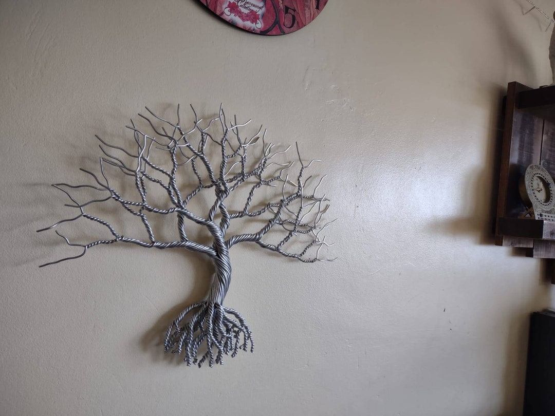 Fantasy Celtic Silver Twisted Aluminium Tree of Life. Wallart ...