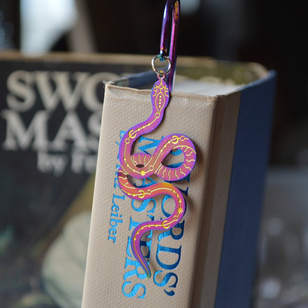 Long Metal Bookmark Snake / Serpent Bookmark ~ Electroplated Stainless ...