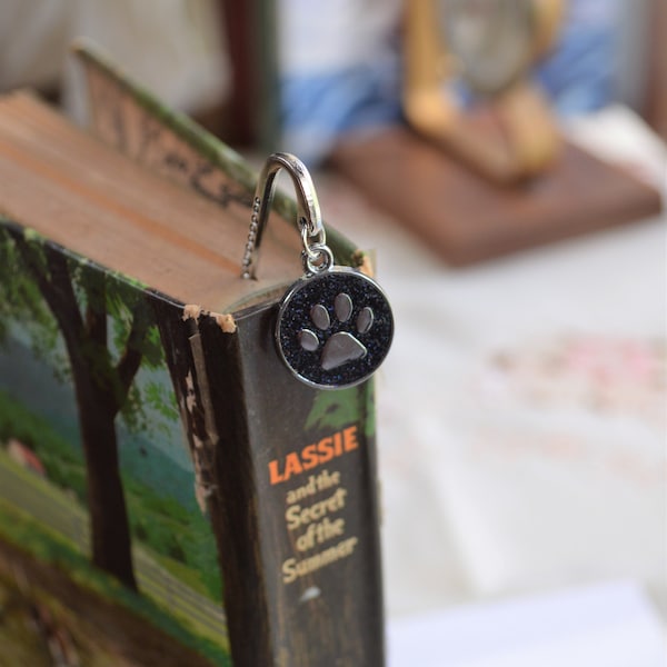 Paw Print Bookmark - Etsy