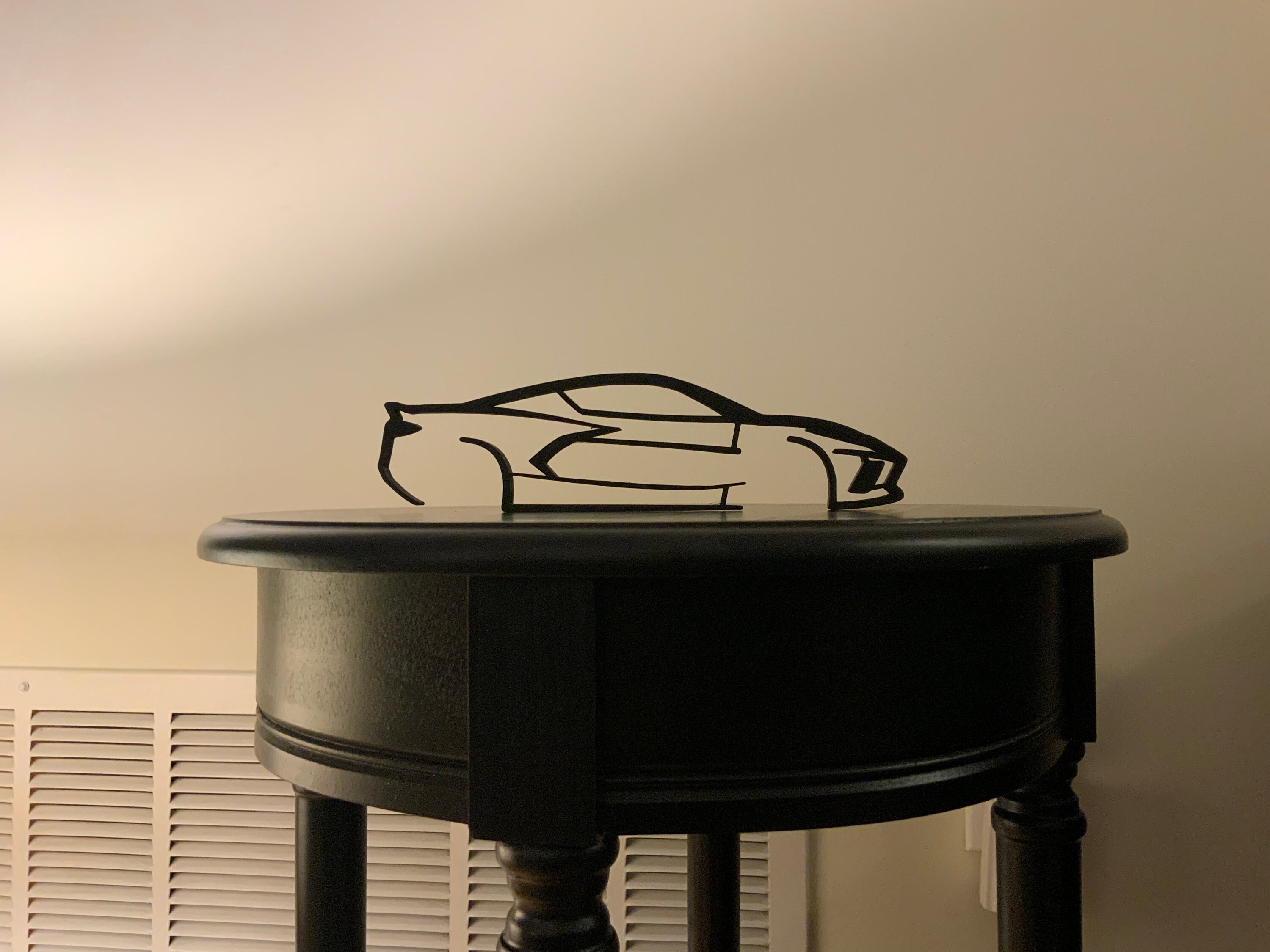 C8 Corvette Inspired 3D Print Desk Model | Corvette Cake Topper - Etsy
