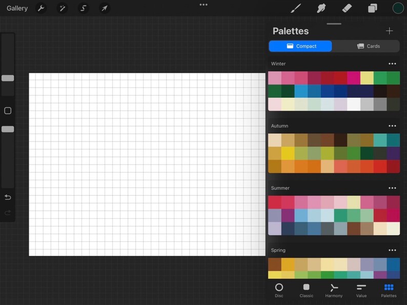 Procreate Color Palette Color Swatches basic Rainbows Rainbow iPad ...