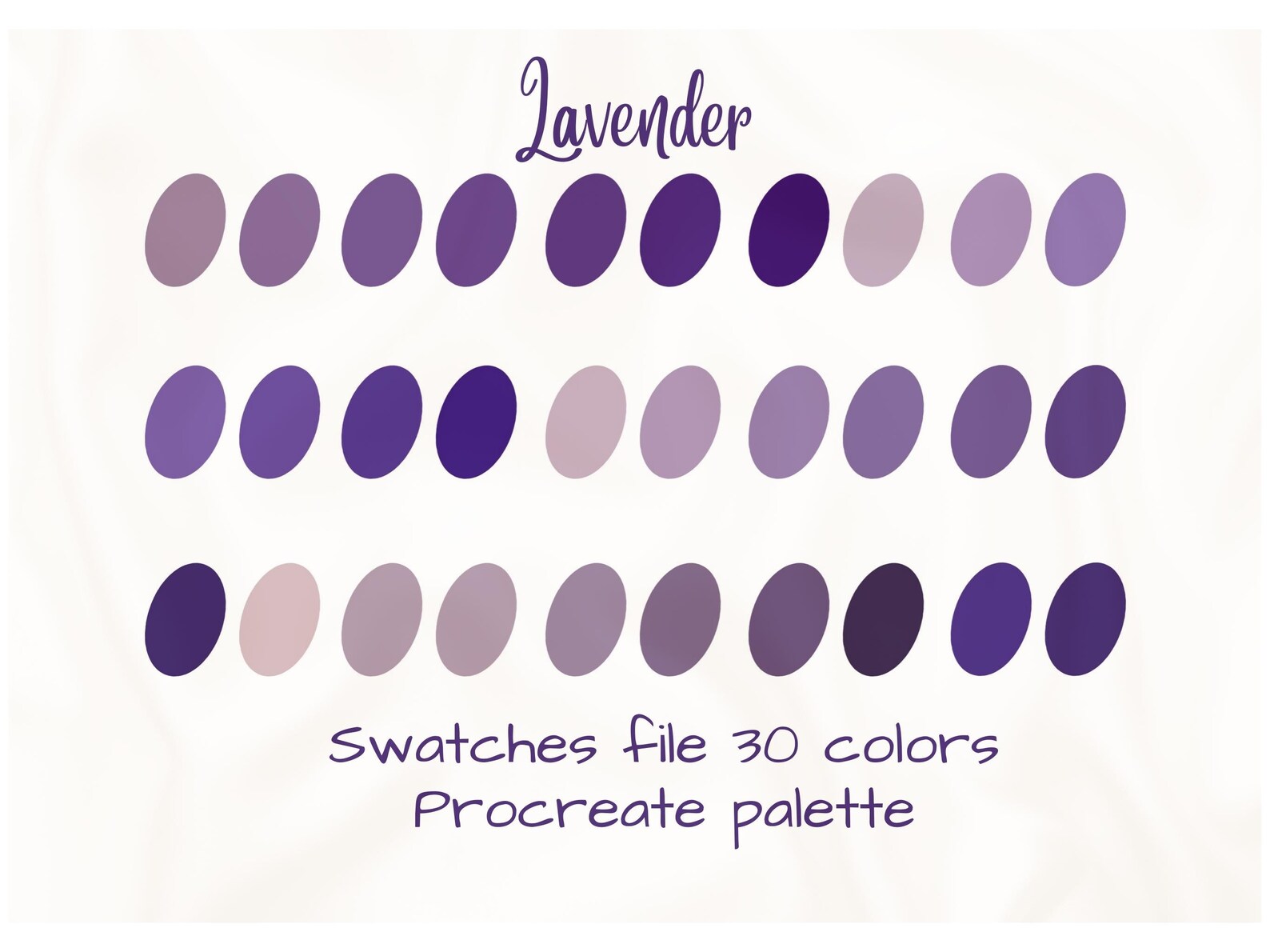 Lavender/ Procreate Palette / Procreate Color Palette / Procreate ...