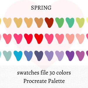 Spring/ Procreate Palette / Procreate Color Palette / Procreate Palette ...