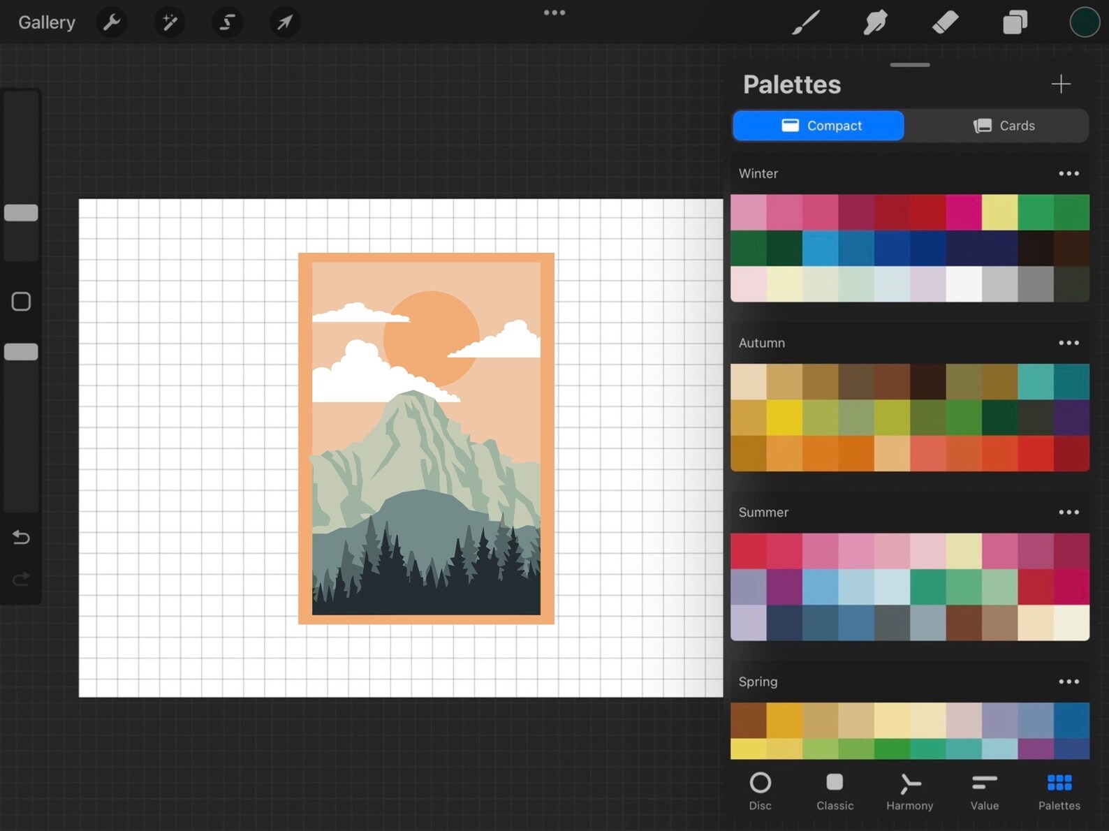 Summer Season 1 Procreate Palette Procreate Color Palette Procreate Palette Color Swatches