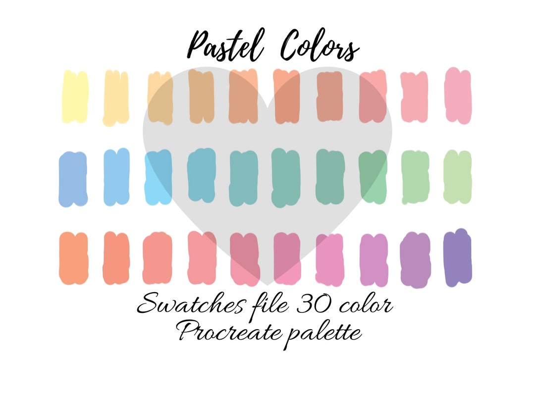 Pastel Color/ Procreate Palette / Procreate Color Palette / Procreate ...