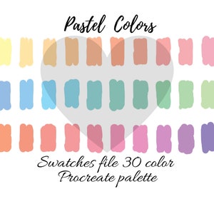 Pastel Color/ Procreate Palette / Procreate Color Palette / Procreate ...