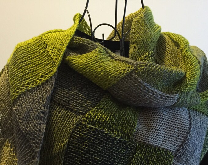 Christine Entrelac Shawl Pattern - Etsy