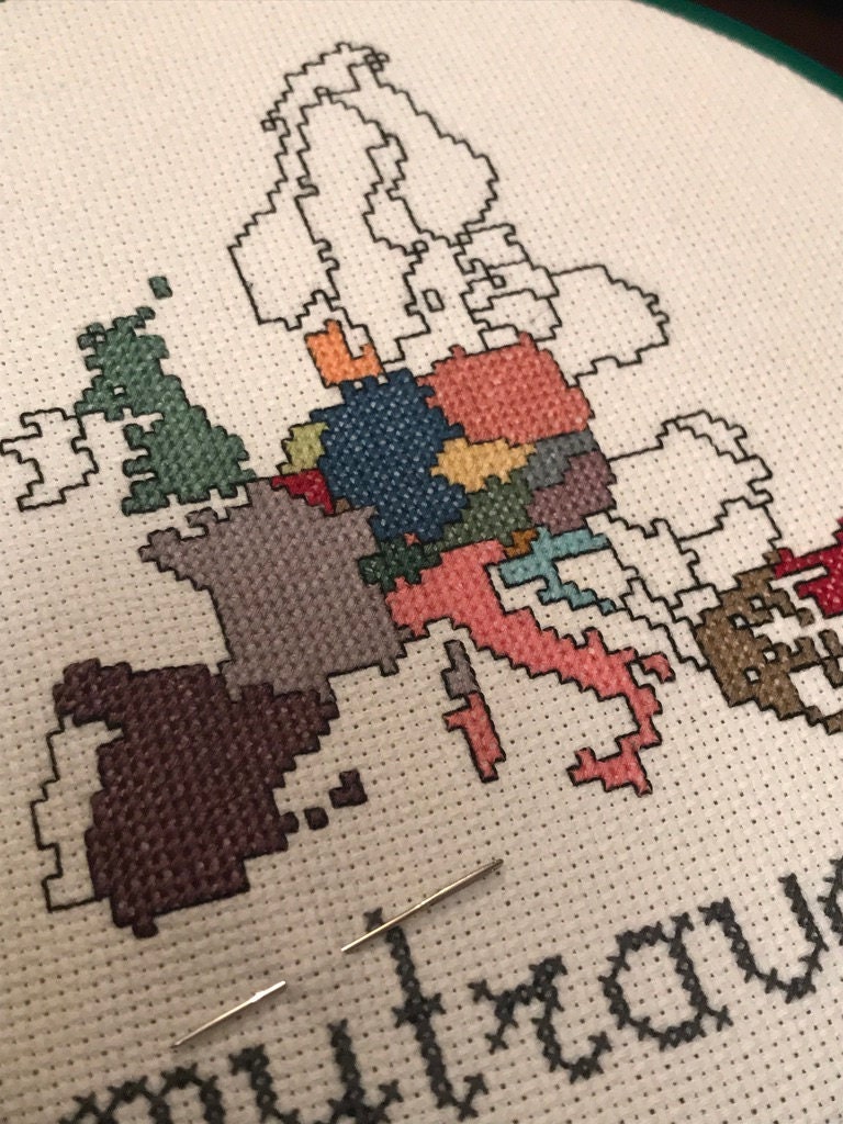 PDF Europe Cross Stitch Travel Map PATTERN - Etsy