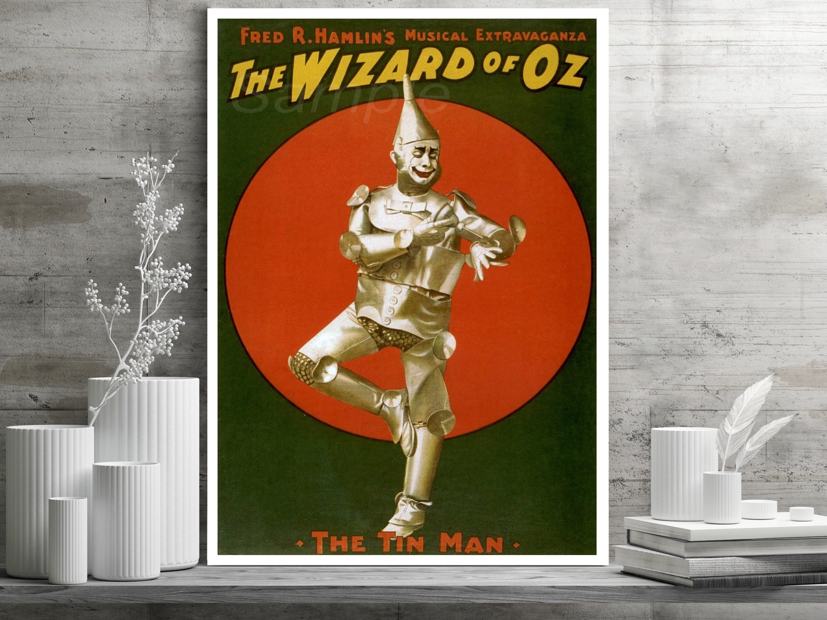 Vintage the Wizard of Oz Tin Man Poster Print - Etsy UK
