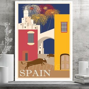 SP02 Vintage Spanish Spain Travel Poster Print - Etsy