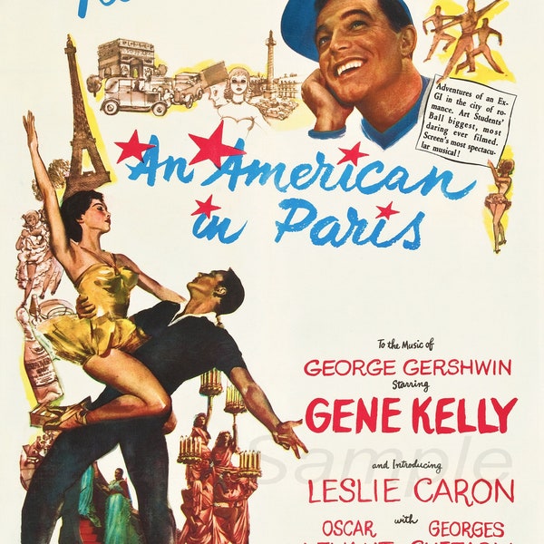American in Paris Movie Poster - Etsy