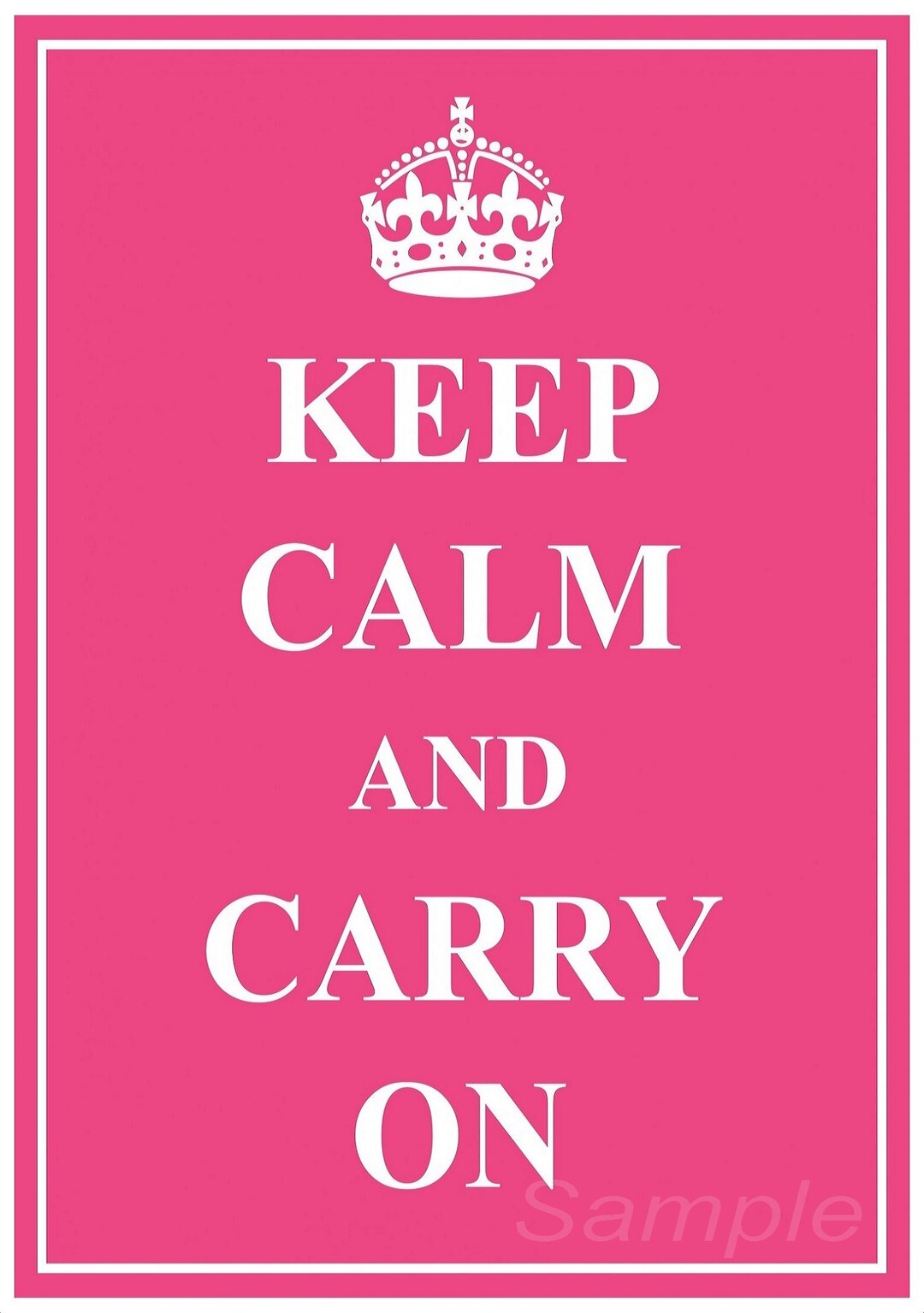 Póster KC05 Mantén la calma y sigue adelante - Etsy España