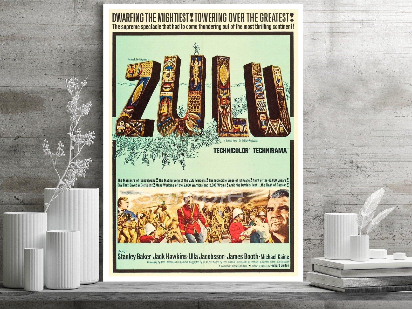 Vintage Zulu Movie Poster Print - Etsy UK