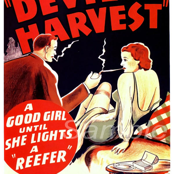 1950s Marijuana Poster - Etsy