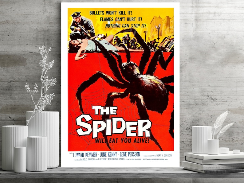 Vintage The Spider Horror Movie Poster Print | Etsy