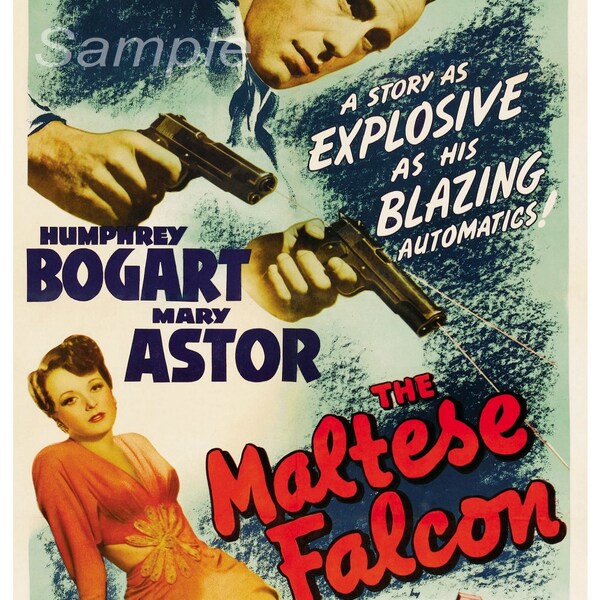 Maltese Falcon Movie Poster - Etsy
