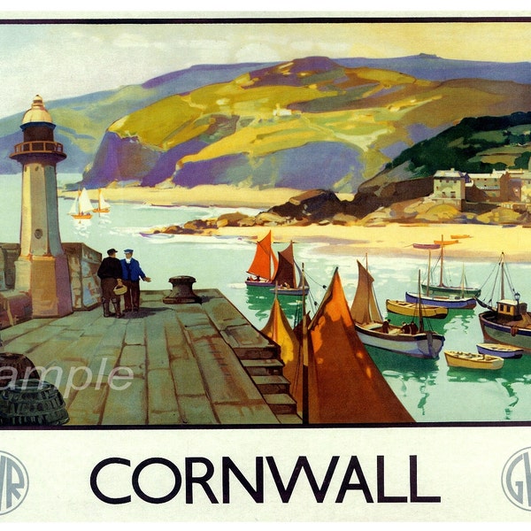 Gwr Railway Poster - Etsy