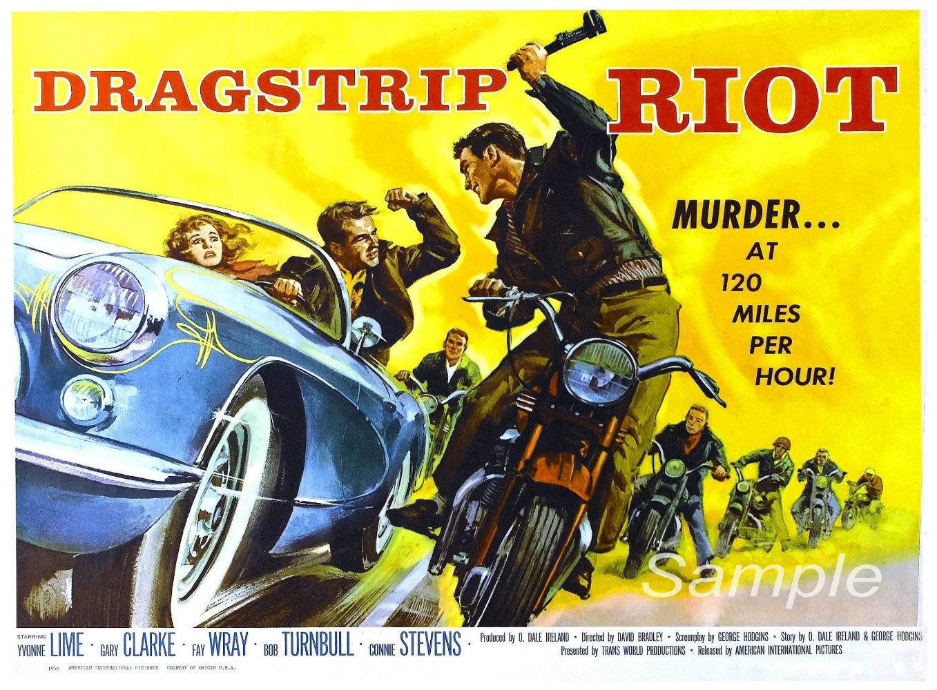 Vintage Dragstrip Riot Movie Poster Print - Etsy