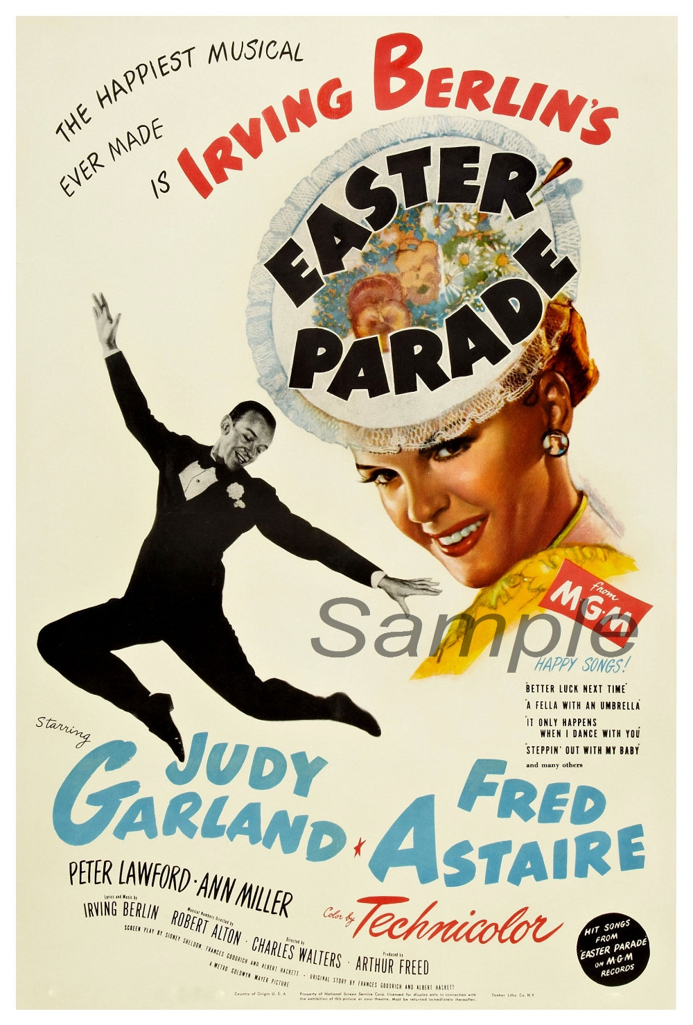 Vintage Easter Parade Movie Poster Print - Etsy UK