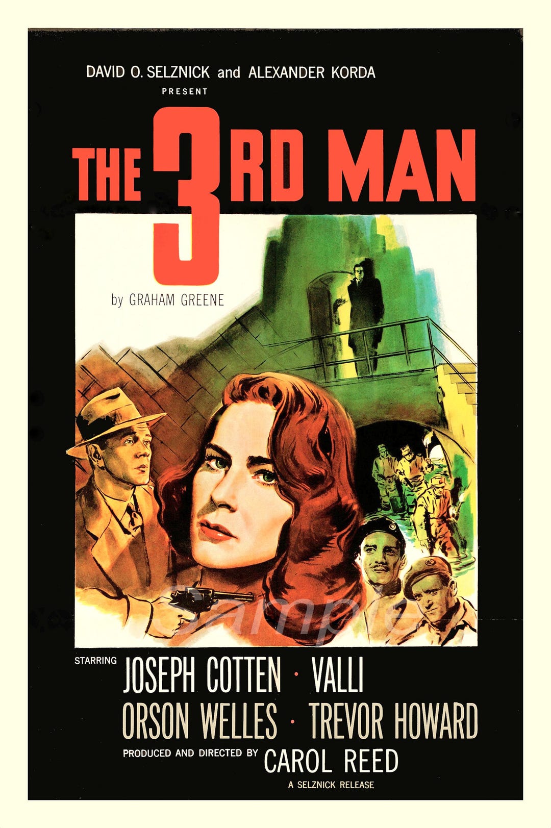 Vintage the Third Man Movie Poster Print - Etsy