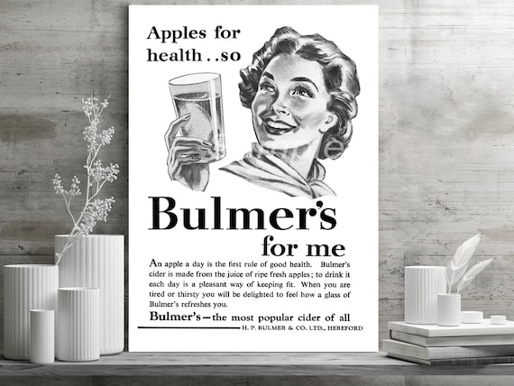 Vintage Cider Posters Poster Different Types Of Beer, Cider And Snack