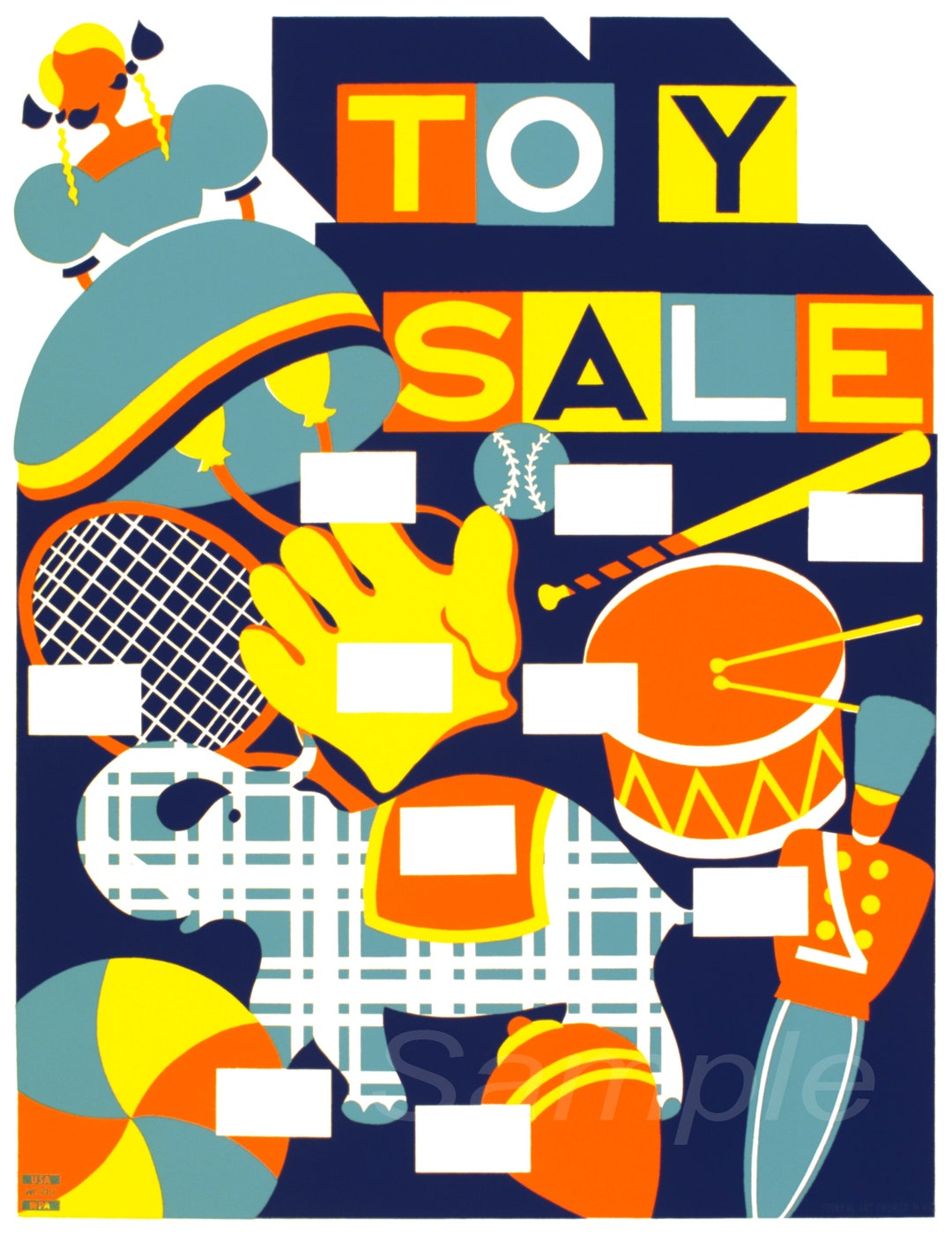 Vintage Toy Sale Advertising Poster Print - Etsy