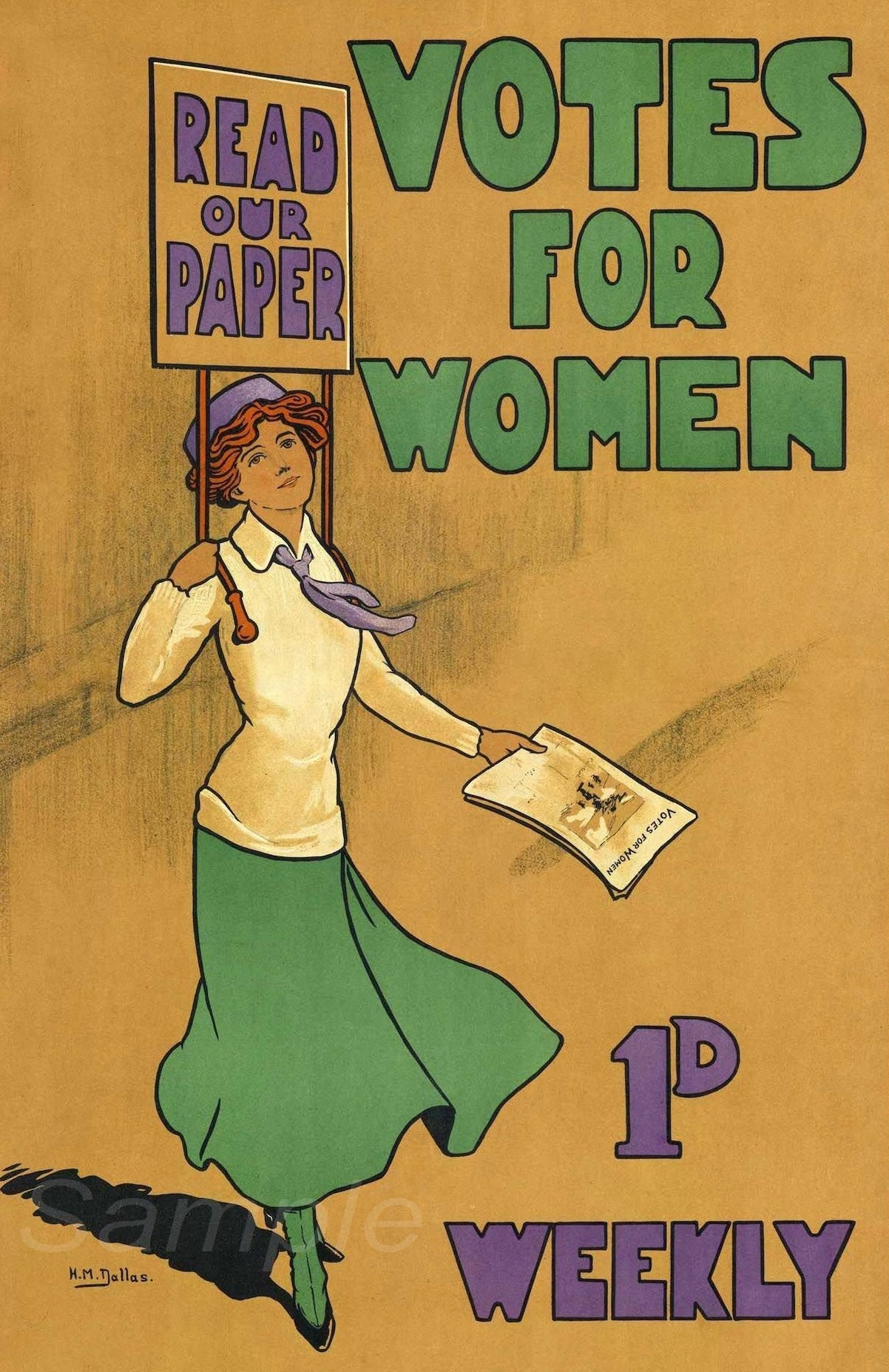 Votes For Women Poster