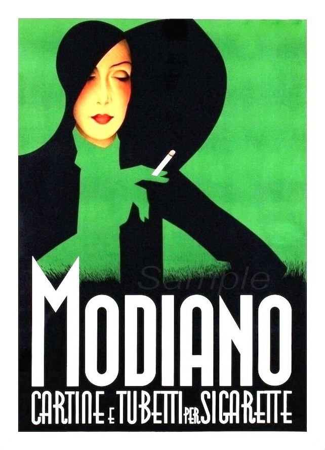 Vintage Modiano Cigarettes Advertising Poster Print | Etsy
