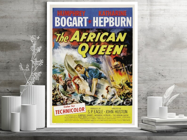 Vintage the African Queen Movie Poster Print | Etsy UK