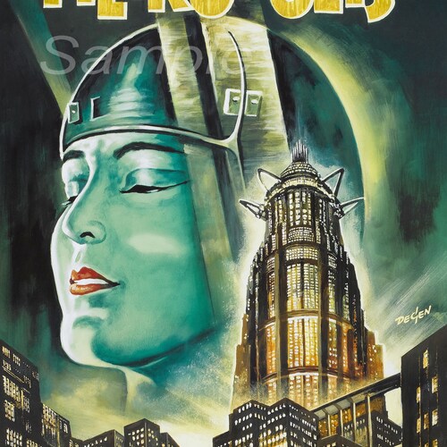 Metropolis 1927 Vintage Fritz Lang Science Fiction Robot Movie - Etsy