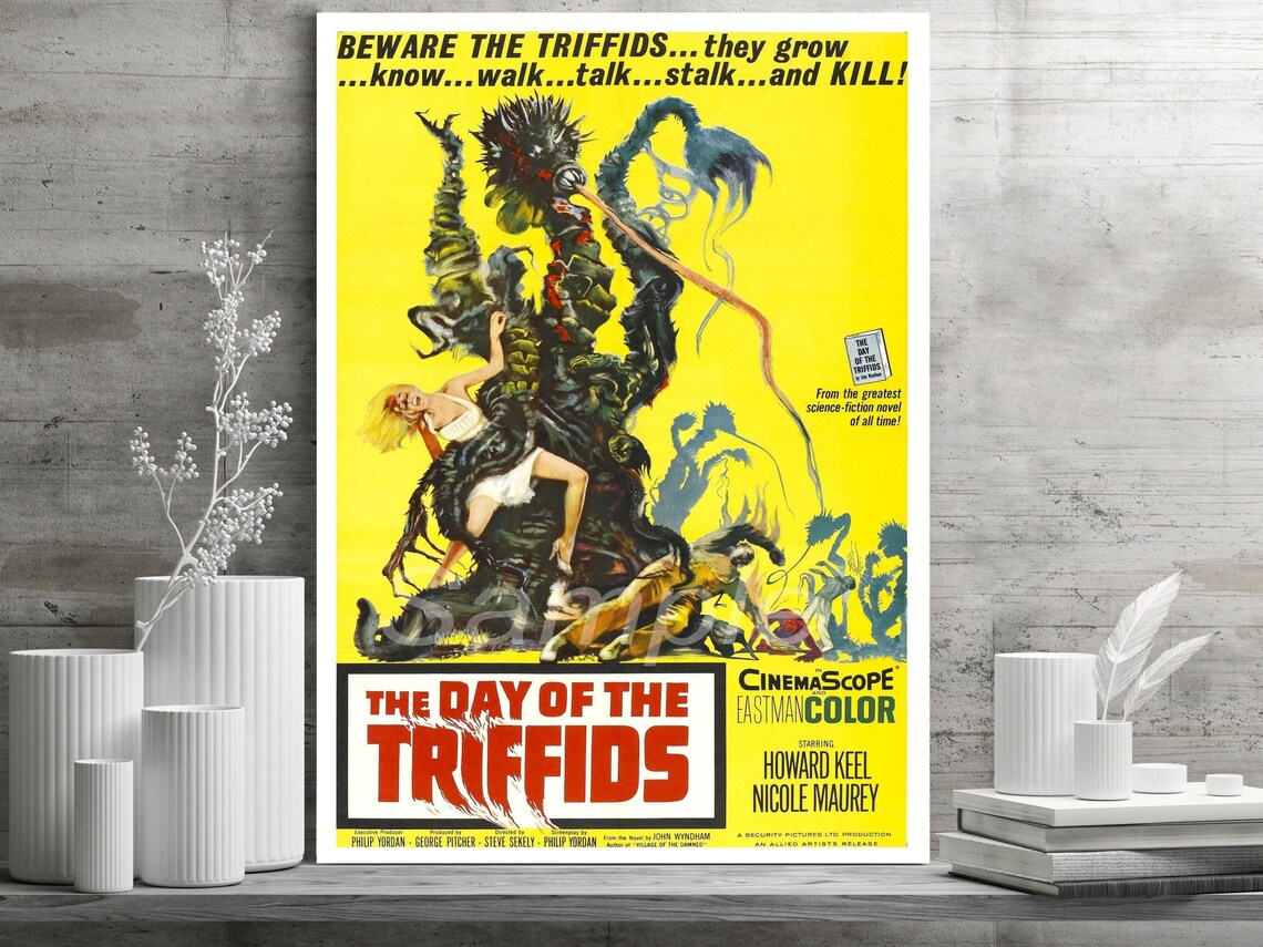 Vintage the Day of the Triffids Movie Poster Print - Etsy