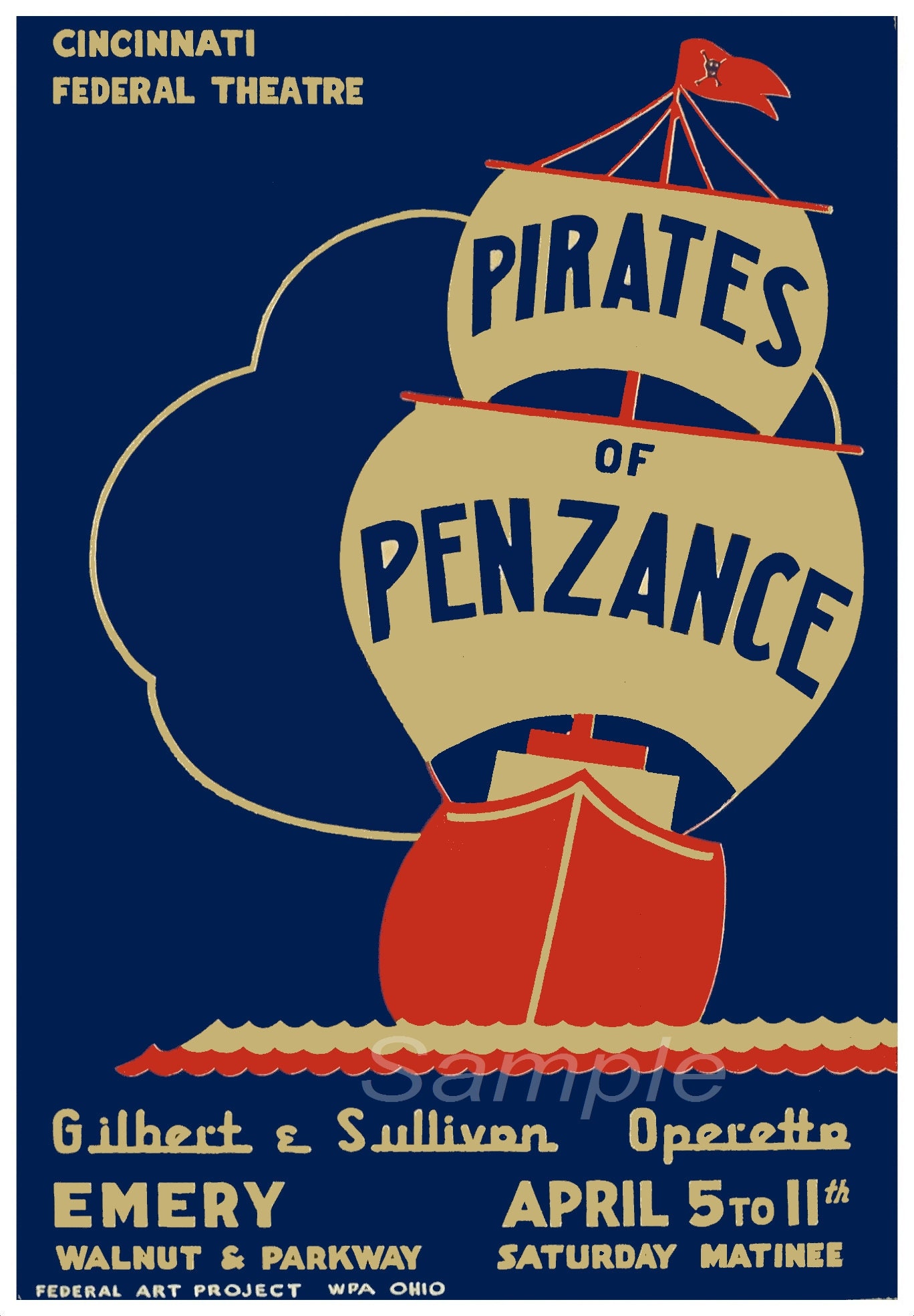 Vintage Pirate Poster