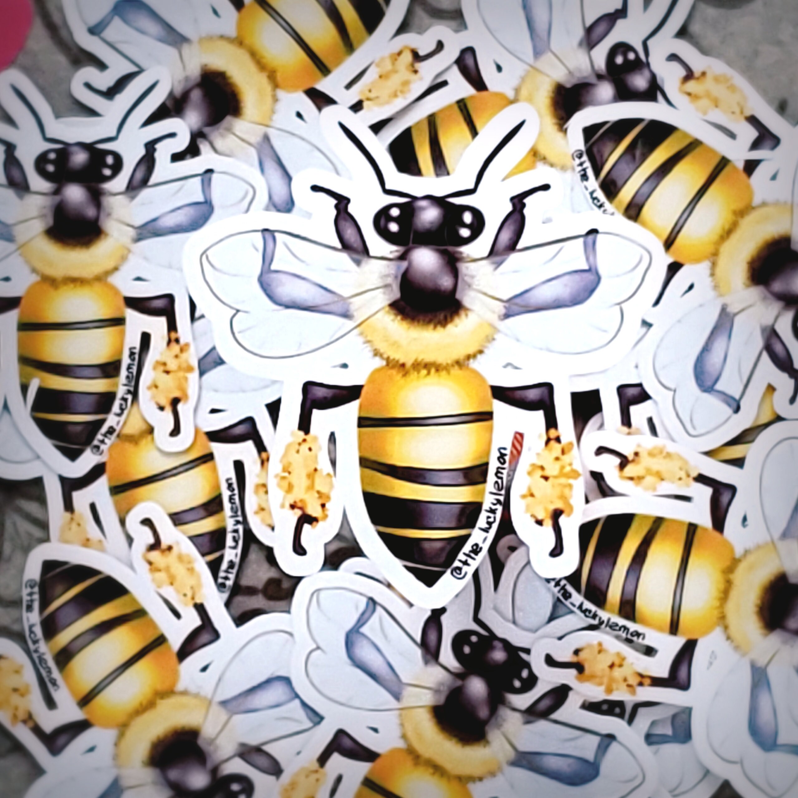 Busy Bee Vibrant Waterproof Bumblebee Decal Sticker The | Etsy