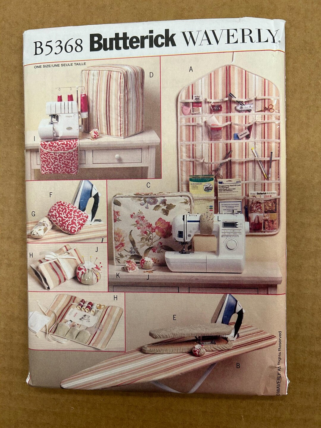 WAVERLY for BUTTERICK Crafts Pattern 5368 Home New and Uncut Sewing ...