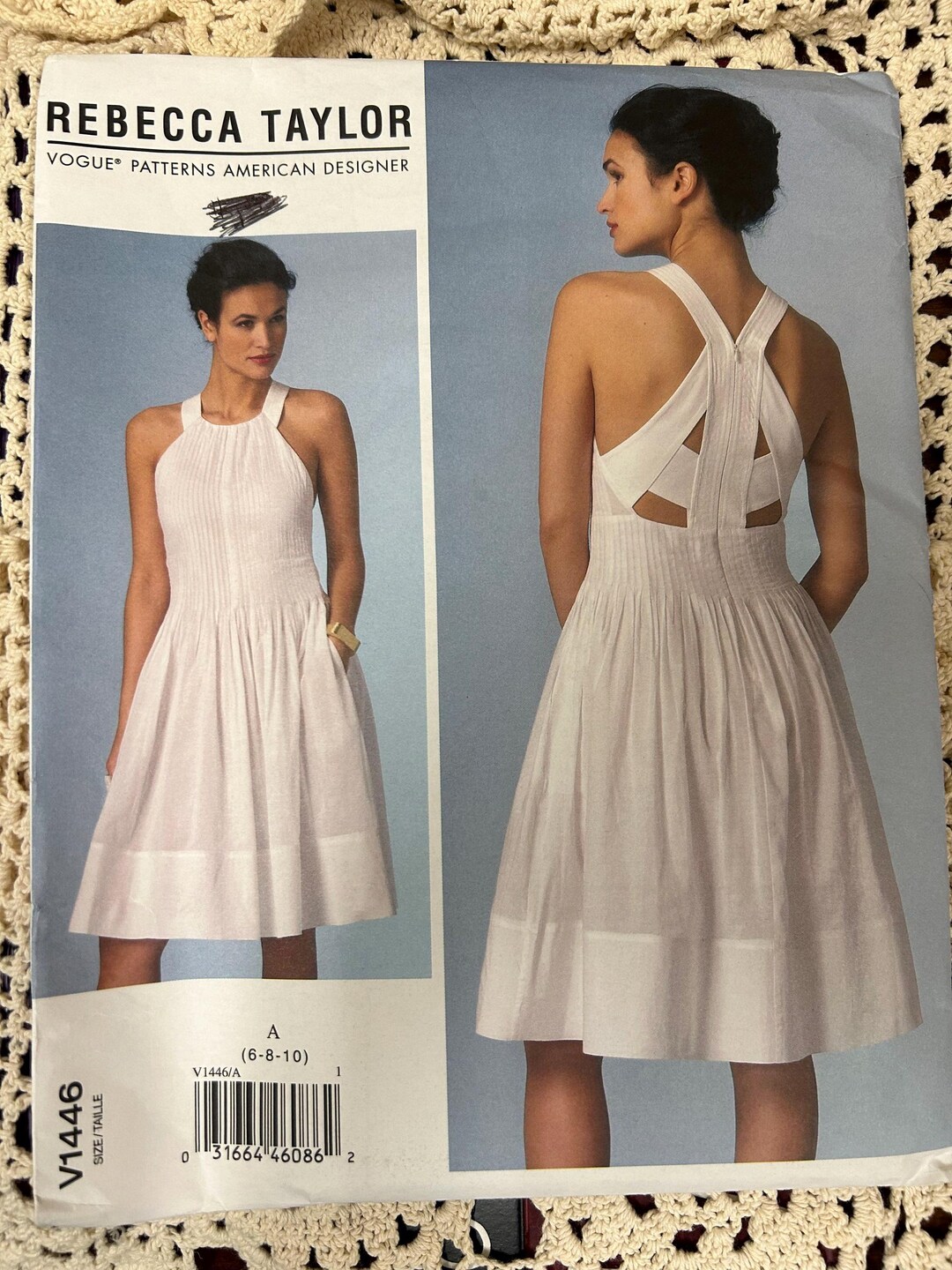 VOGUE PATTERN V2446 Rebecca Taylor American Designer-new and Uncut Szs ...