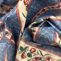 Cotton Chintz, Floral W/ Black Background - Etsy