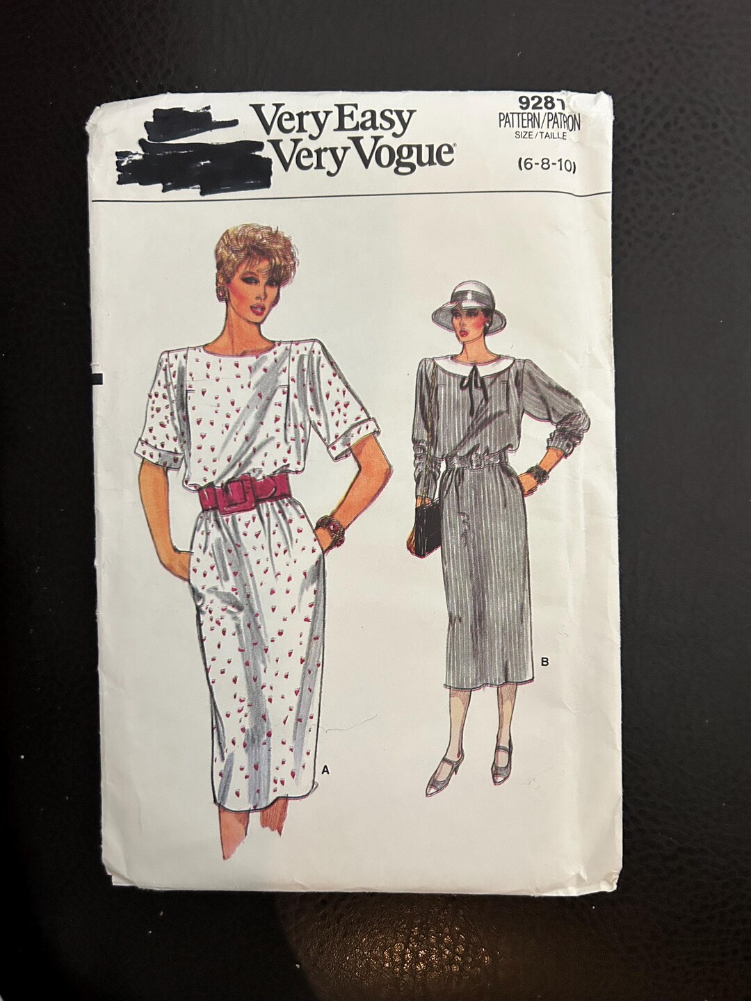 Vogue Pattern 9281 Sz 6-10 New and Uncut -vintage - Etsy