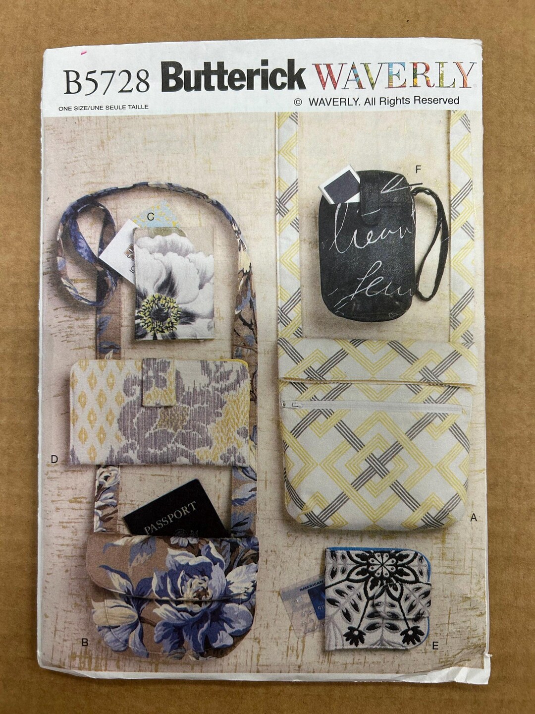 WAVERLY for BUTTERICK Pattern 5728 - Accessories - New and Uncut - Etsy