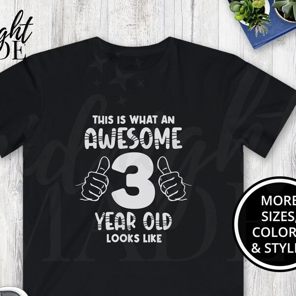 3 Year Old Shirt - Etsy